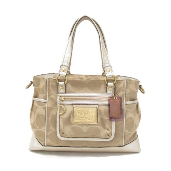 Coach | Bags | Coach Poppy Monogram Book Tote Bag | Poshmark